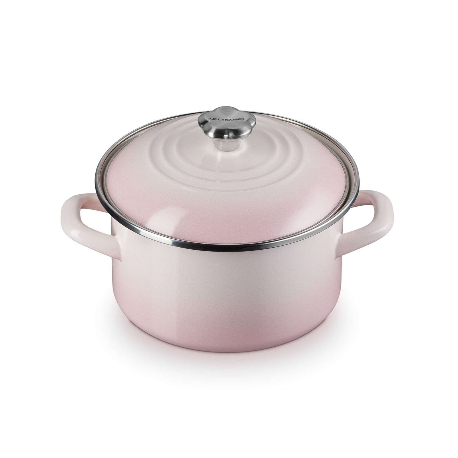 琺瑯鋼鍋18厘米Shell Pink (花形鍋蓋頭) 777 | Le Creuset Hong Kong 琺瑯鋼鍋18厘米Shell Pink (花形鍋蓋頭) 777 | Le Creuset Hong Kong