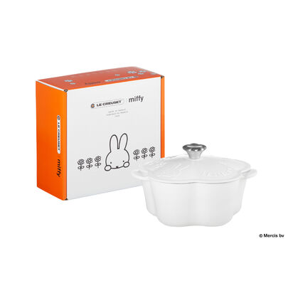 Miffy 花形琺瑯鑄鐵鍋 20厘米 Cotton | Le Creuset Hong Kong
