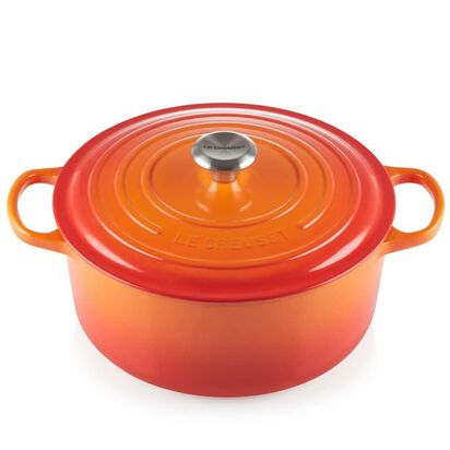Round Casserole 28cm Flame 090 | Le Creuset Hong Kong