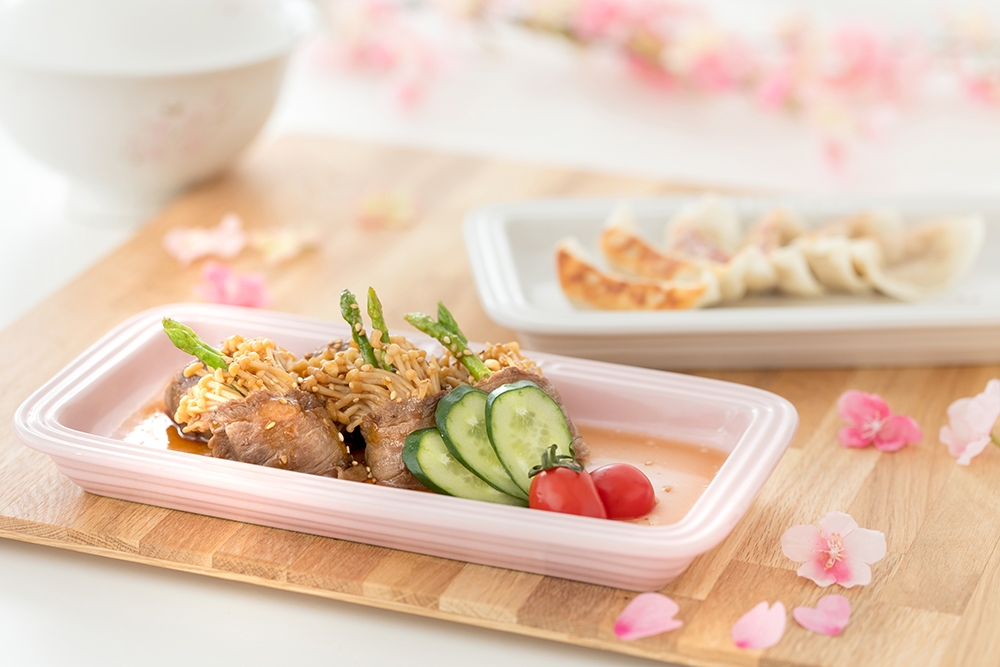 Japanese Beef Rolls with Asparagus and Enoki mushrooms - Recipe | Le ...